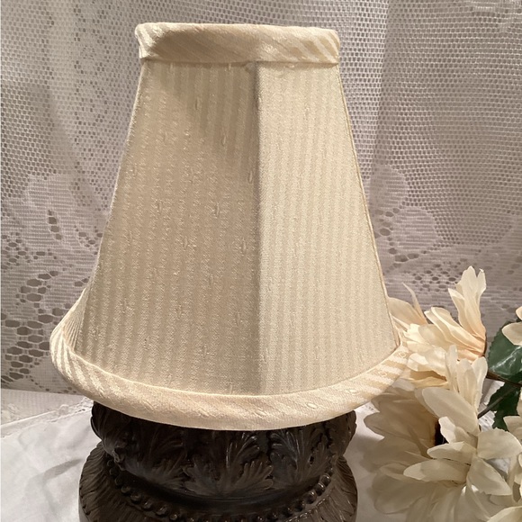 Unbranded | Accents | Yellow Striped Bell Candlestick Lamp Shade | Poshmark